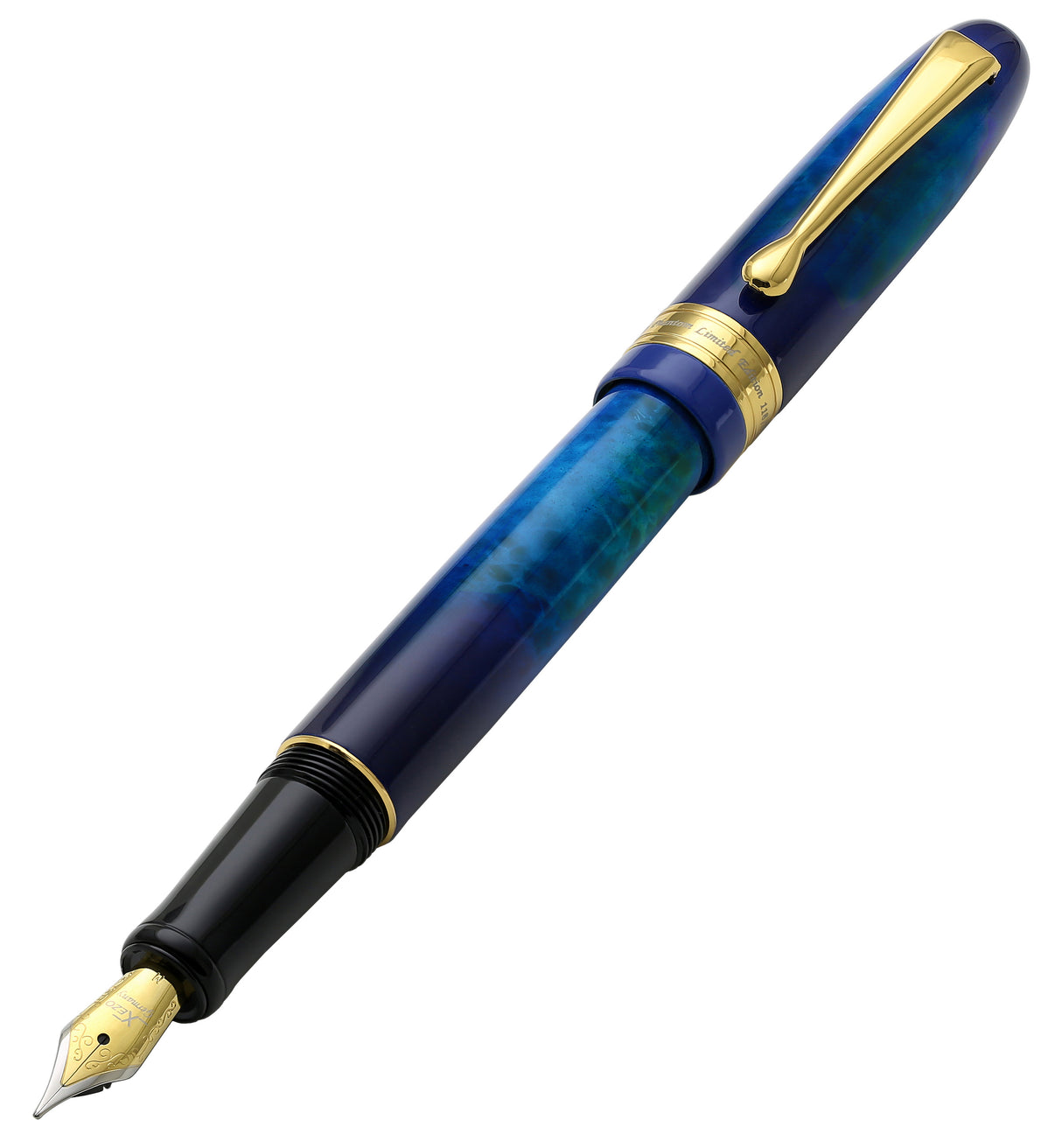 Xezo | Phantom Stardust M | Phantom Hand-Enameled Brass Fountain Pen ...