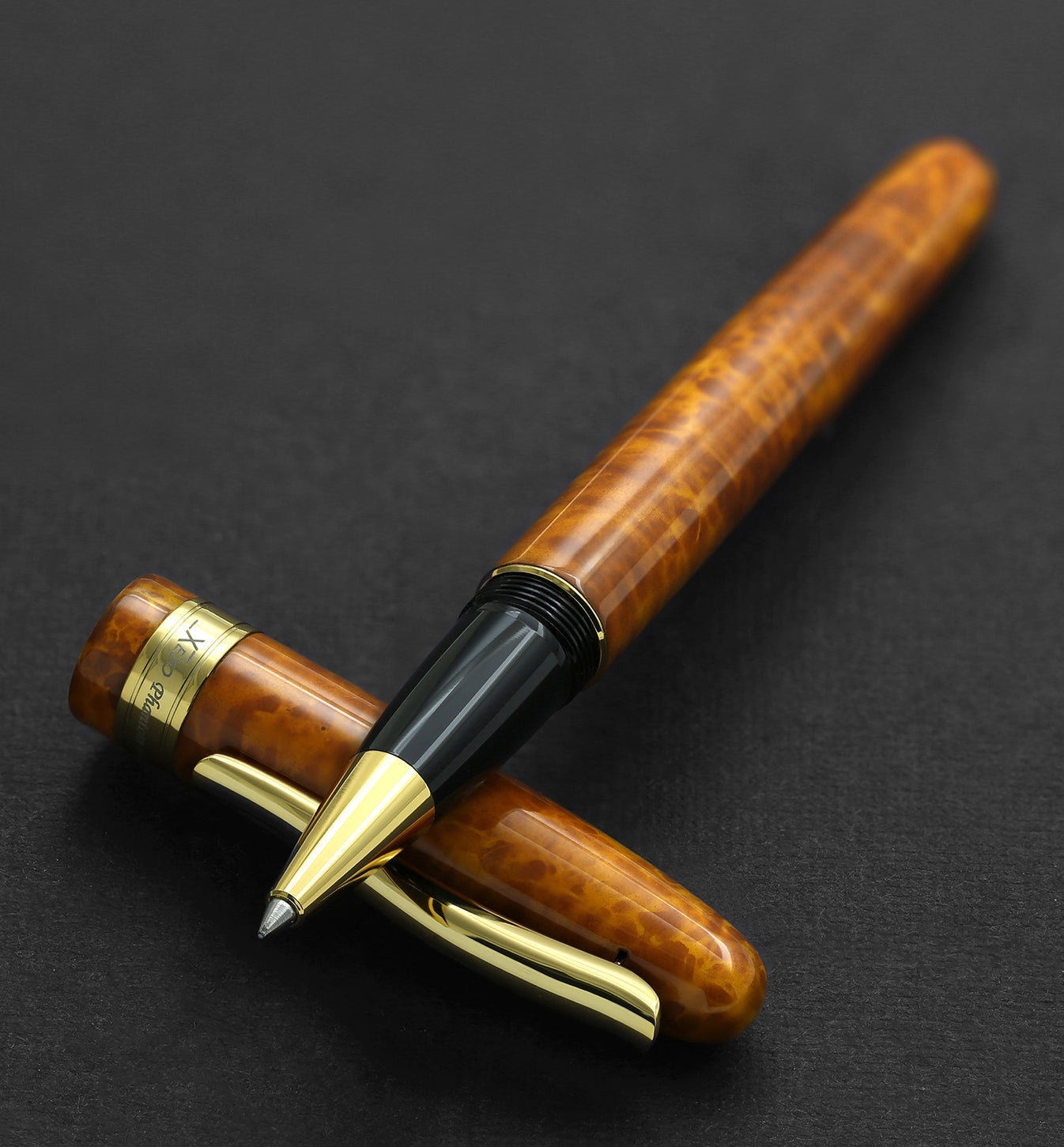 Xezo | Phantom Autumn R | Phantom Hand-Enameled Brass Rollerball Pen ...